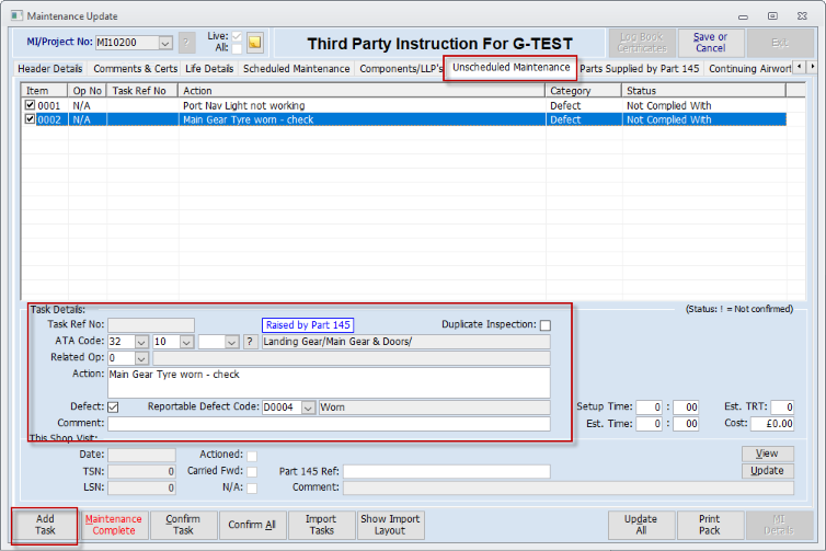 Maintenance Updates - Third Party Maintenance
