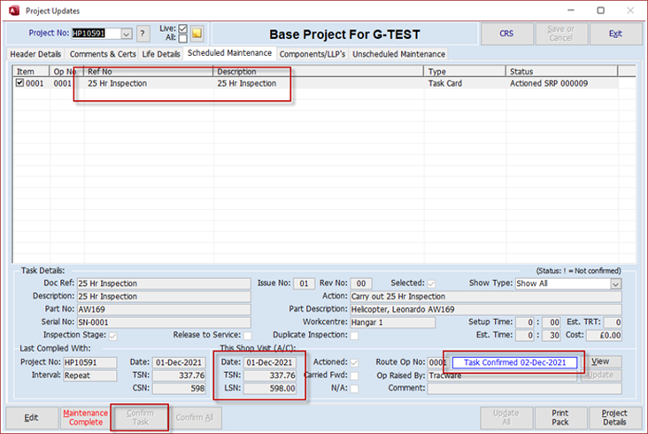 Post Maintenance Checks