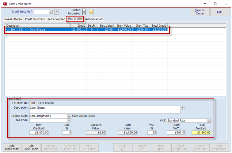 Exchange Sales Orders