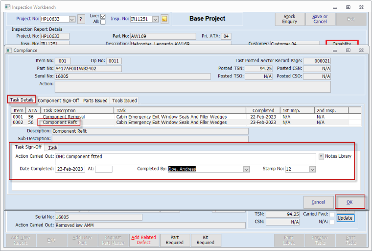 Inspection Workbench - Hangar Projects