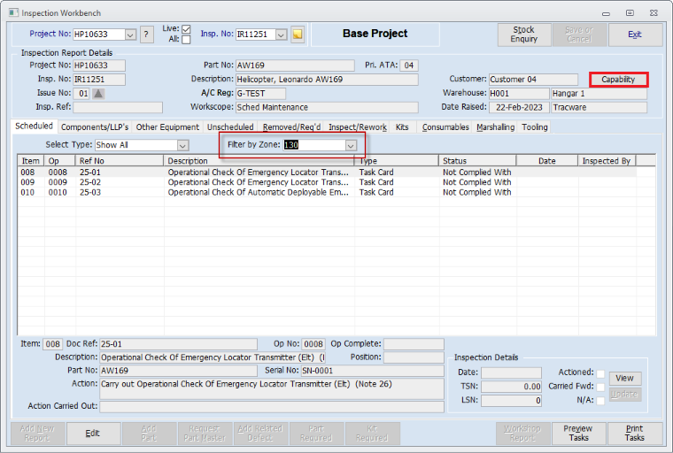 Inspection Workbench - Hangar Projects