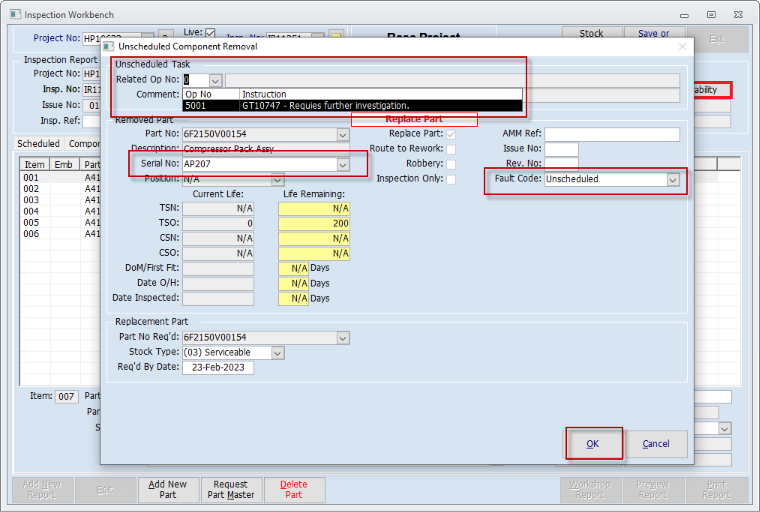 Inspection Workbench - Hangar Projects