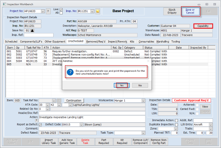 Inspection Workbench - Hangar Projects