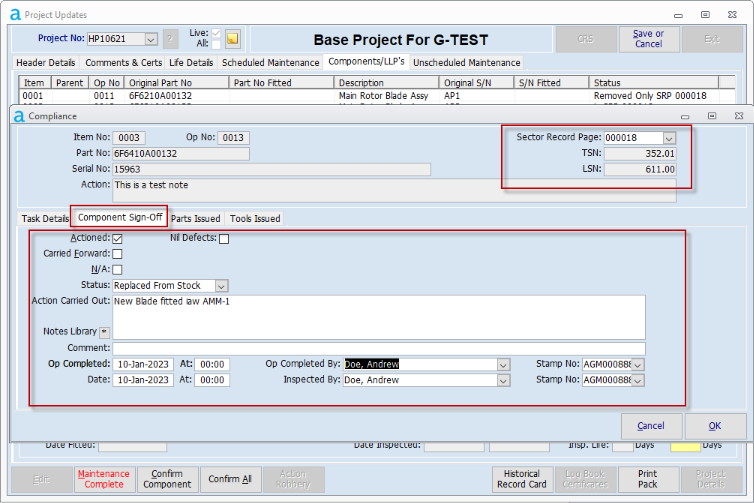 Project Updates - No Maintenance Instruction